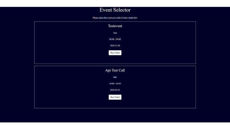 Code Sample | TICKETINO Developer
